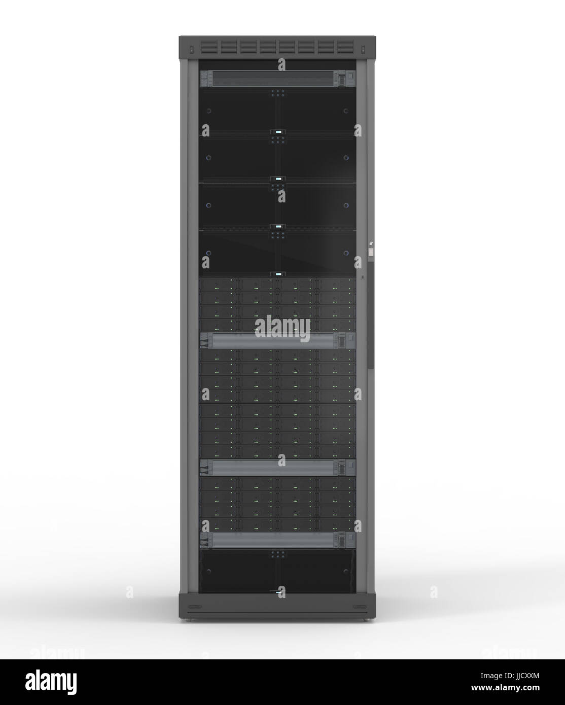 3d rendering server computer on white background Stock Photo - Alamy