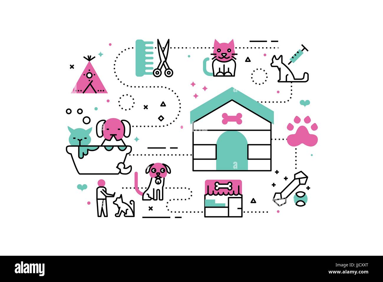 Homeless dog in animal shelter Cut Out Stock Images & Pictures - Alamy