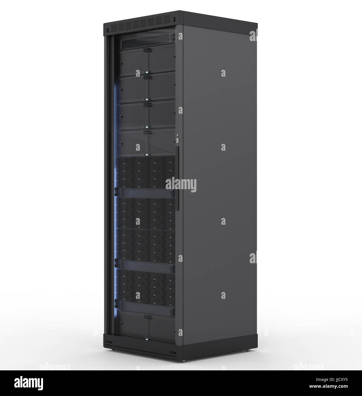 3d rendering server computer on white background Stock Photo - Alamy