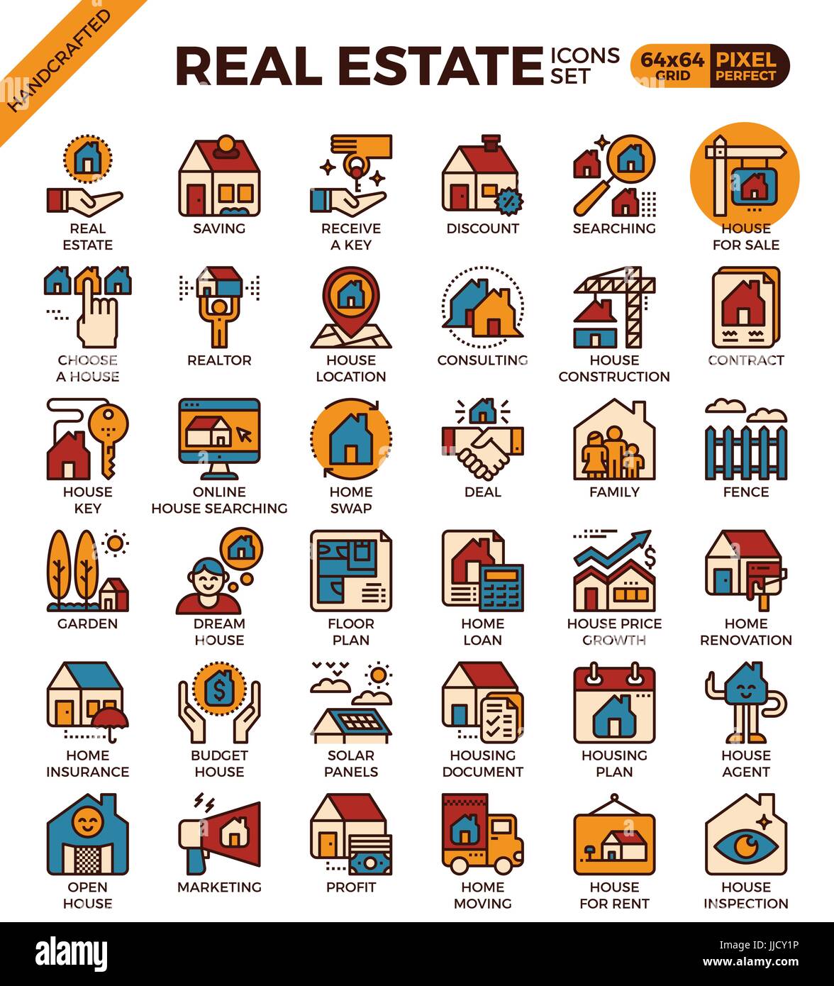 Modern house plan with garden vector hi-res stock photography and ...