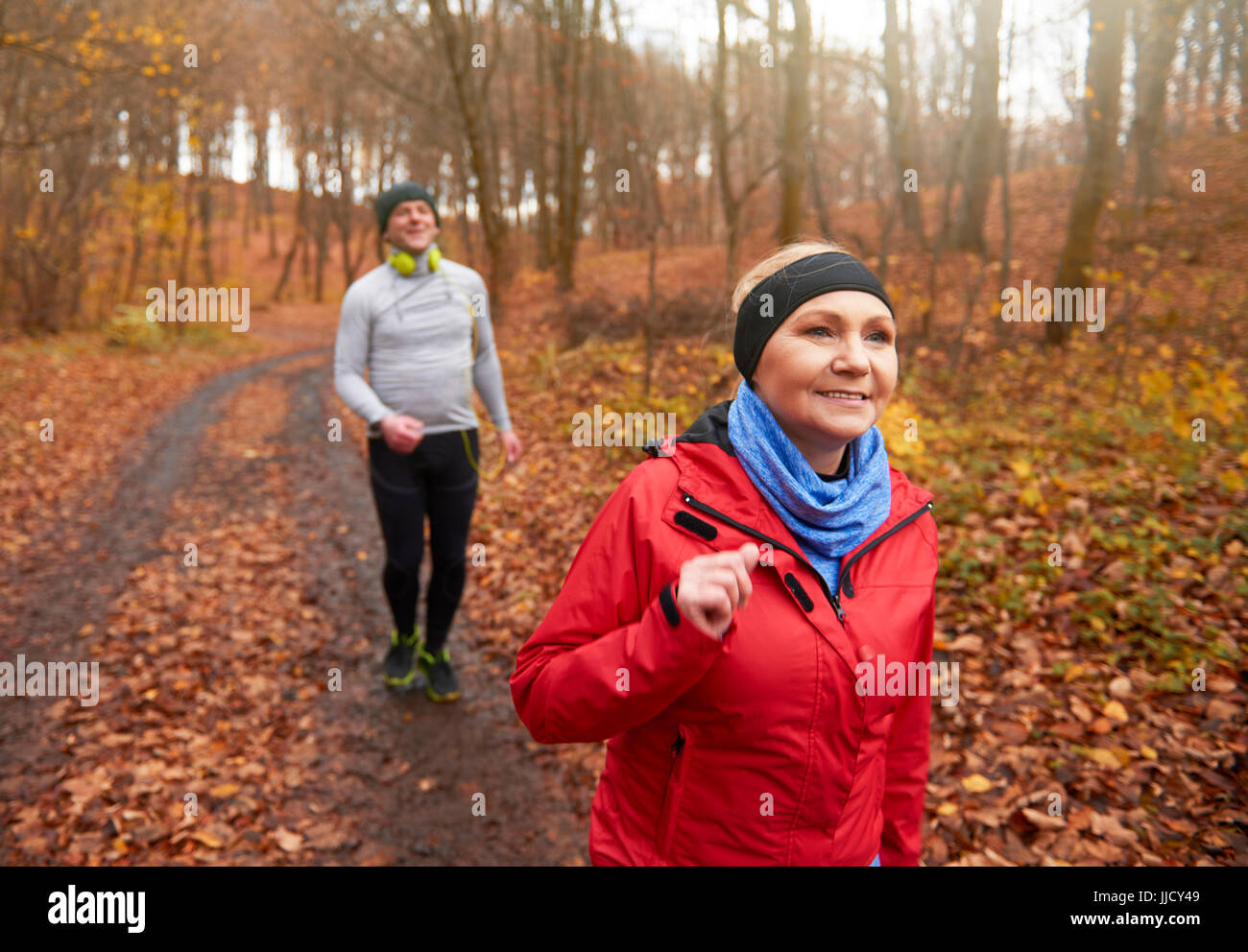 Slow motion active senior couple hi-res stock photography and images ...