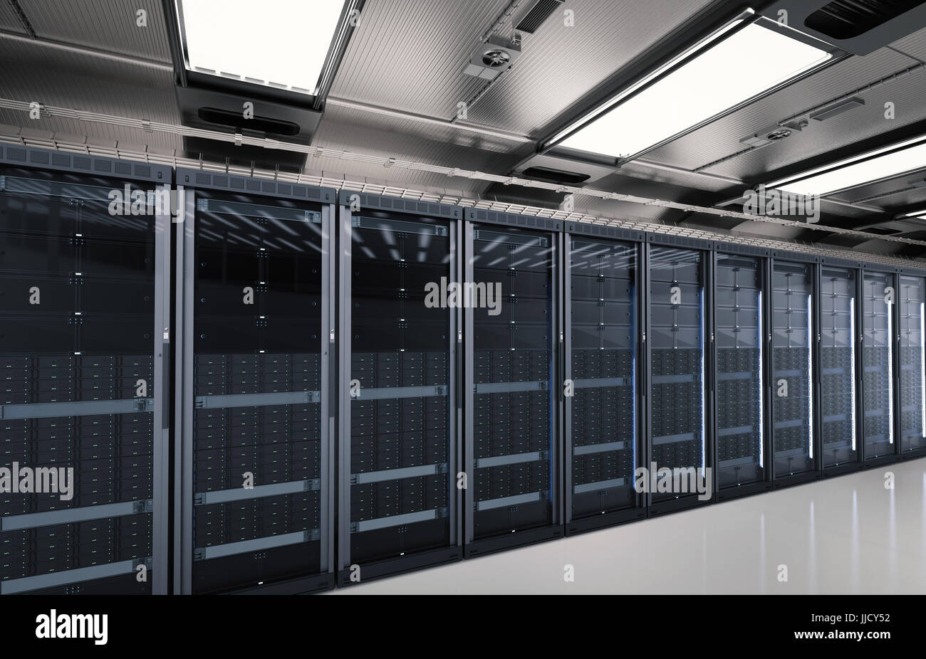 3d rendering server room or server computers Stock Photo - Alamy