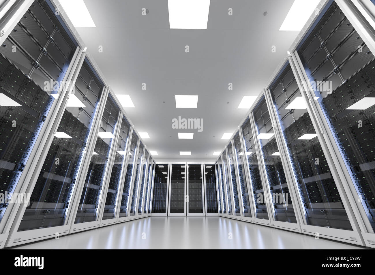 3d rendering server room or server computers Stock Photo - Alamy