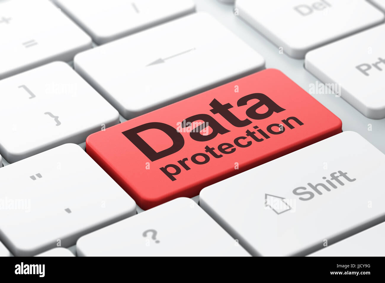 Safety concept: Data Protection on computer keyboard background Stock ...