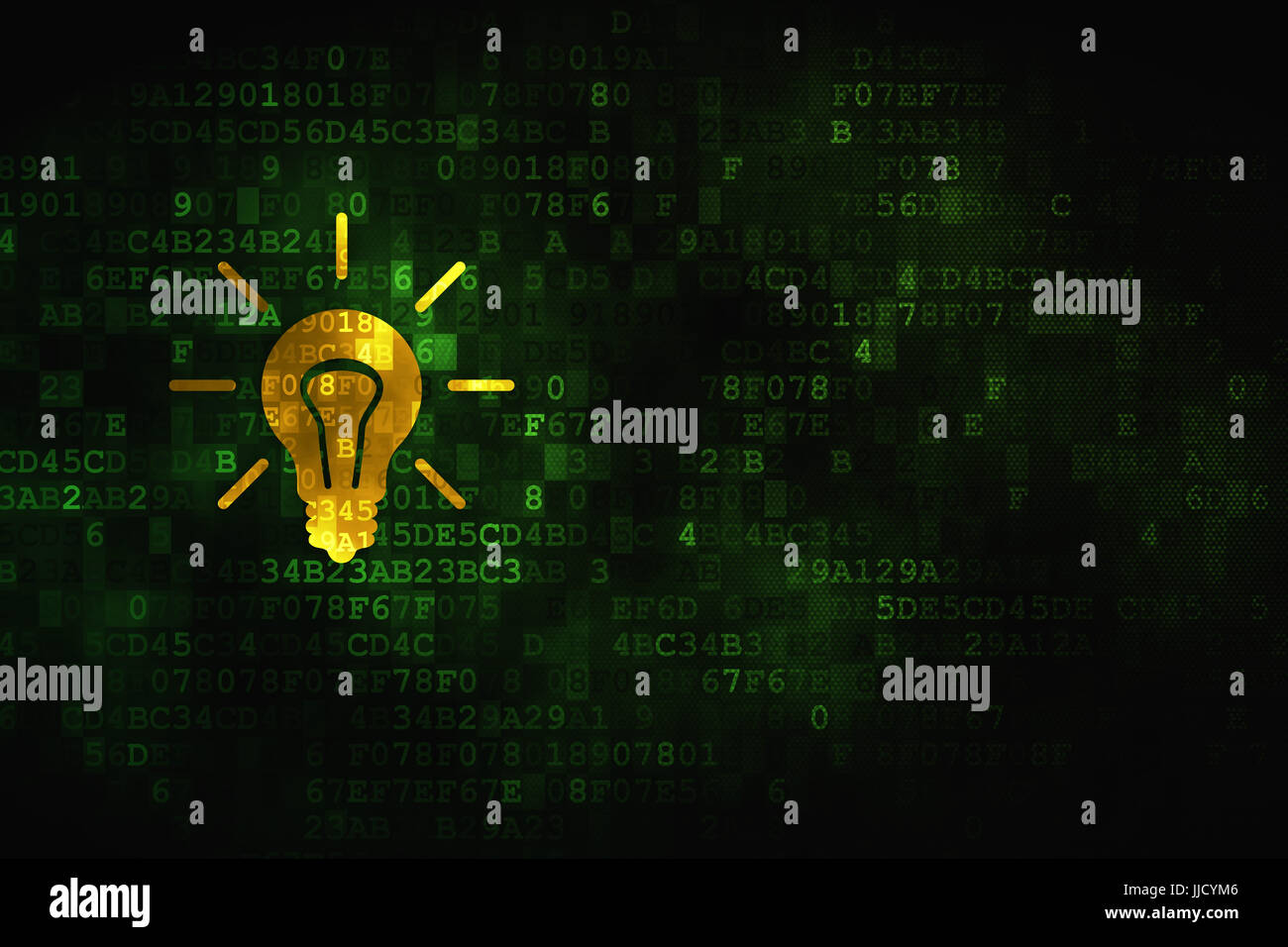 Finance concept: Light Bulb on digital background Stock Photo - Alamy