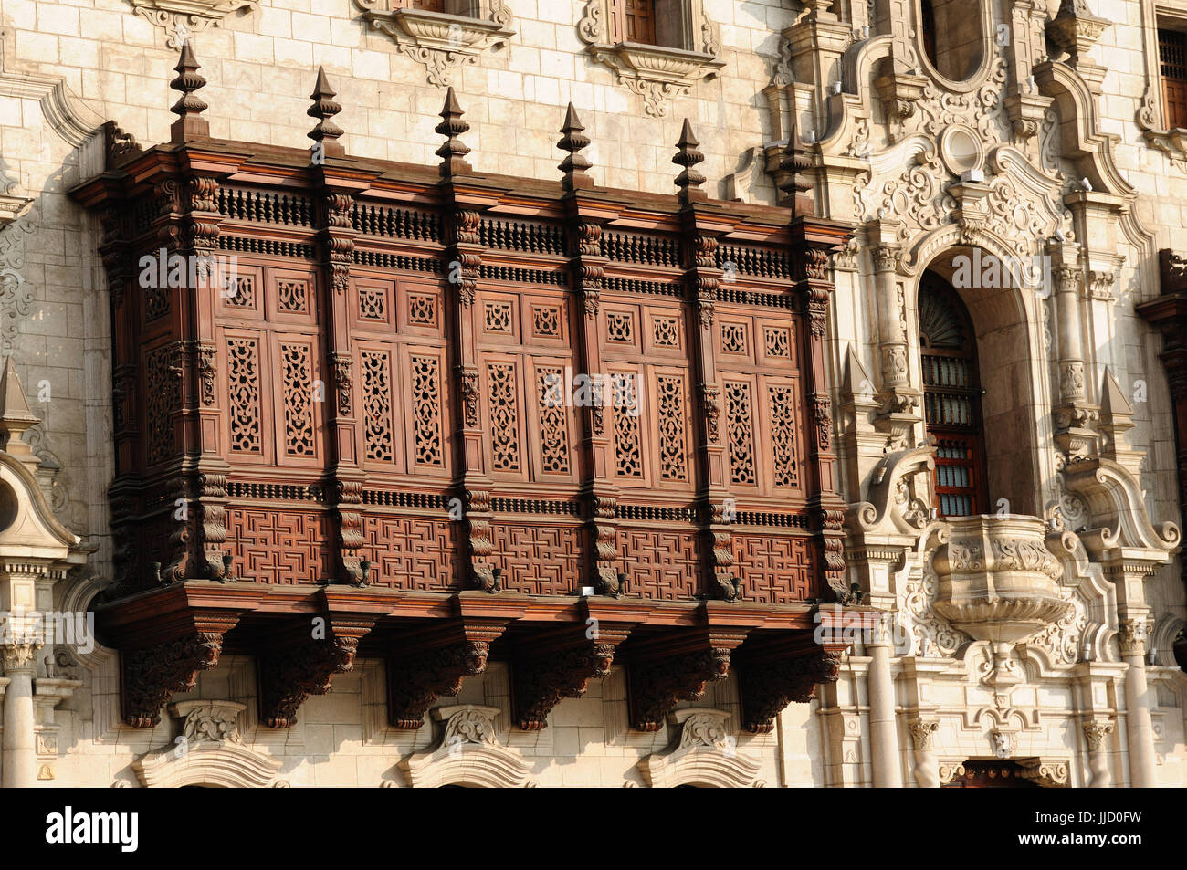 Lima - capital of Peru. Cityscape - Plaza de Armas - main squer in town ...