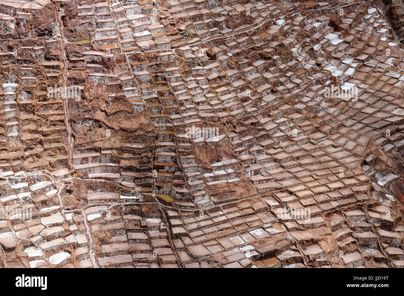 South America, South America, Pre Inca traditional salt mine (salinas ...