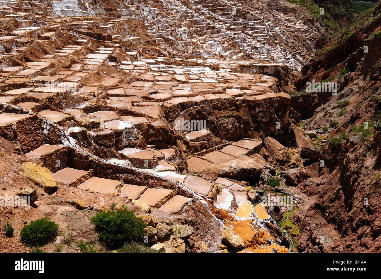 South America, South America, Pre Inca traditional salt mine (salinas ...