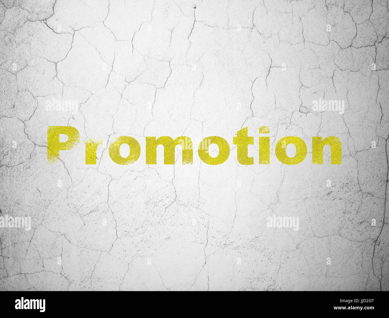 Marketing concept: Promotion on wall background Stock Photo - Alamy