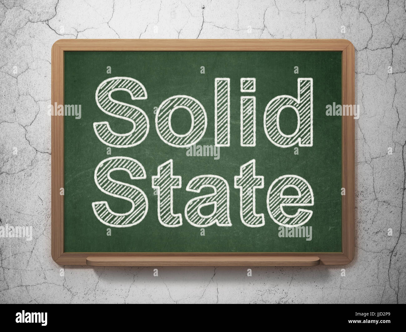 Science concept: Solid State on chalkboard background Stock Photo - Alamy
