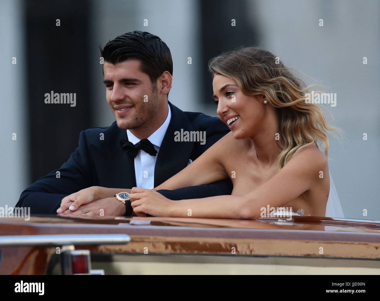 The Wedding Day of Alvaro Morata and Alice Campello at the Church of ...