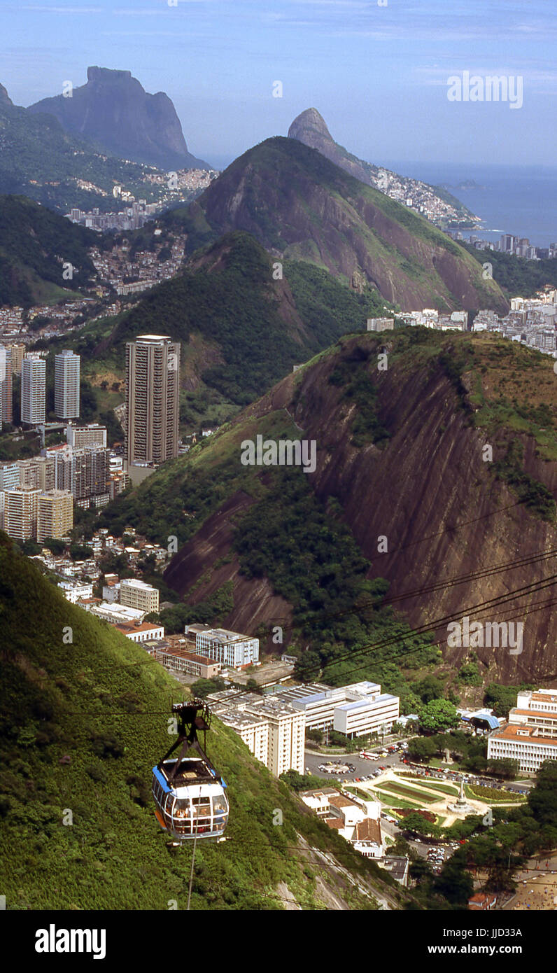 Pedra da Gavea; Morro dois Irmãos; Morro da Babilonia; Rio de Janeiro ...