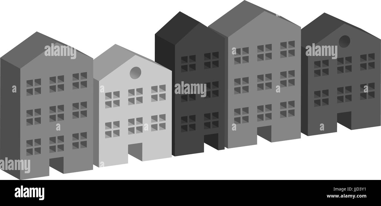 Block housing estate Stock Vector Images - Alamy