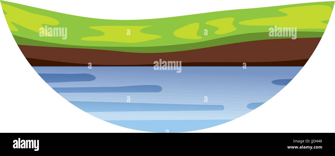 beautiful landscape with lake vector illustration design Stock Vector ...