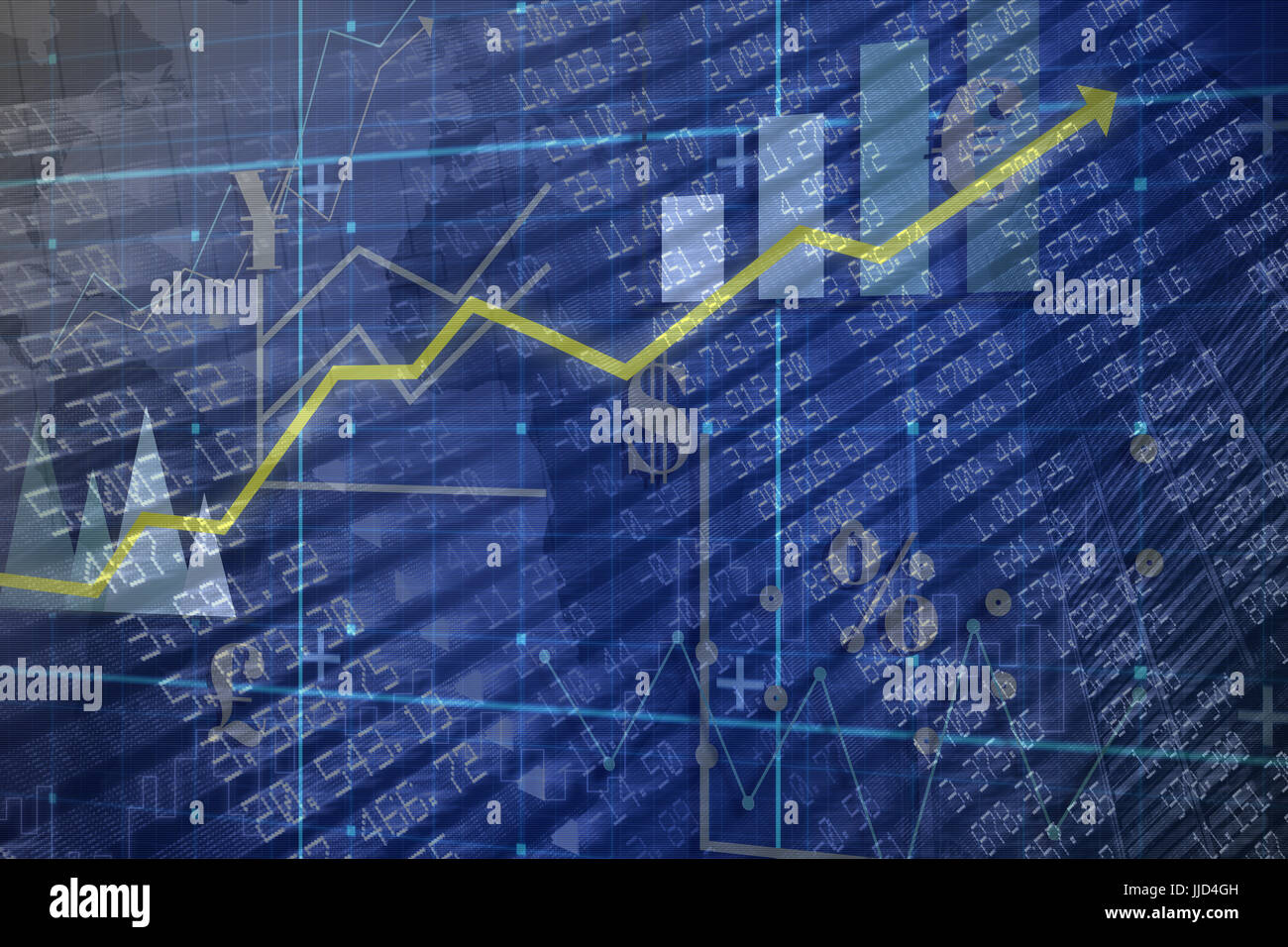 Red arrow against graph Stock Photo - Alamy