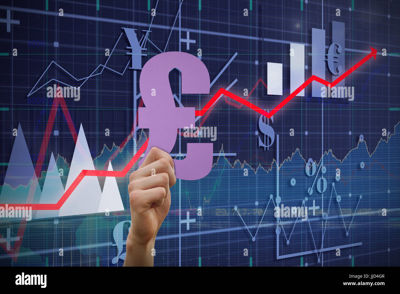 Graph Pound Sign High Resolution Stock Photography and Images - Alamy