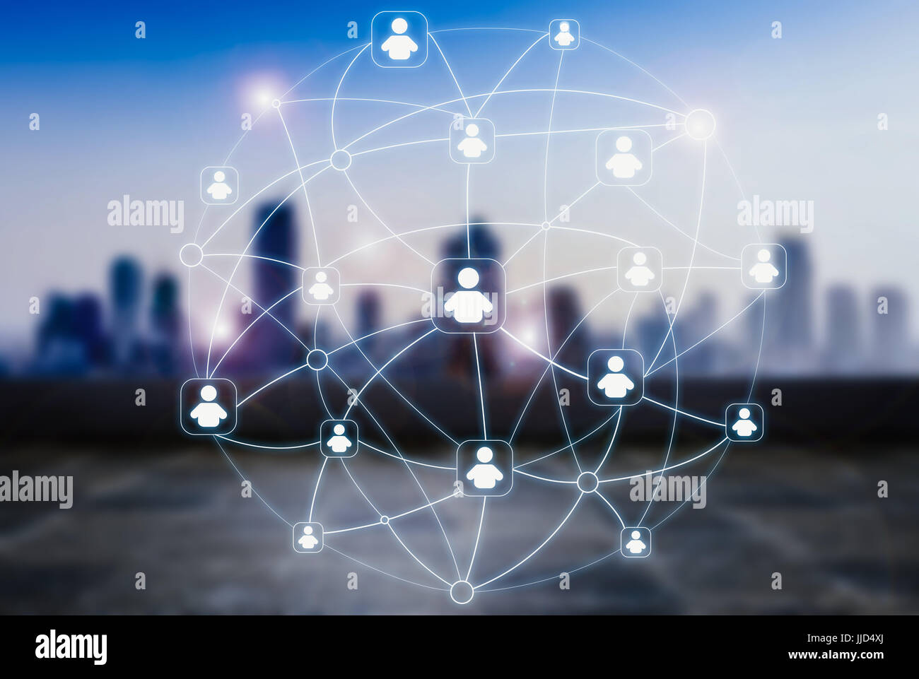 3d rendering social network interface with man icon Stock Photo - Alamy