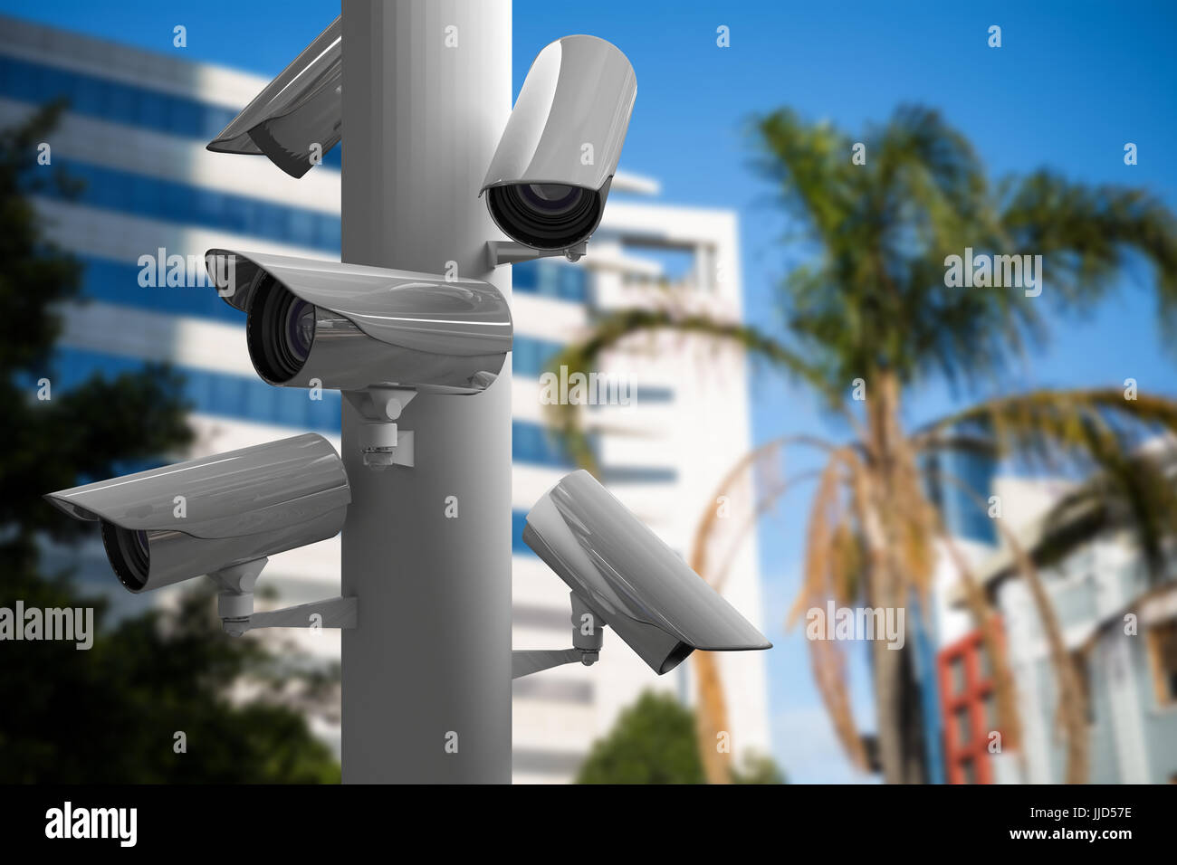 Cctv tower against blue sky hi-res stock photography and images - Alamy
