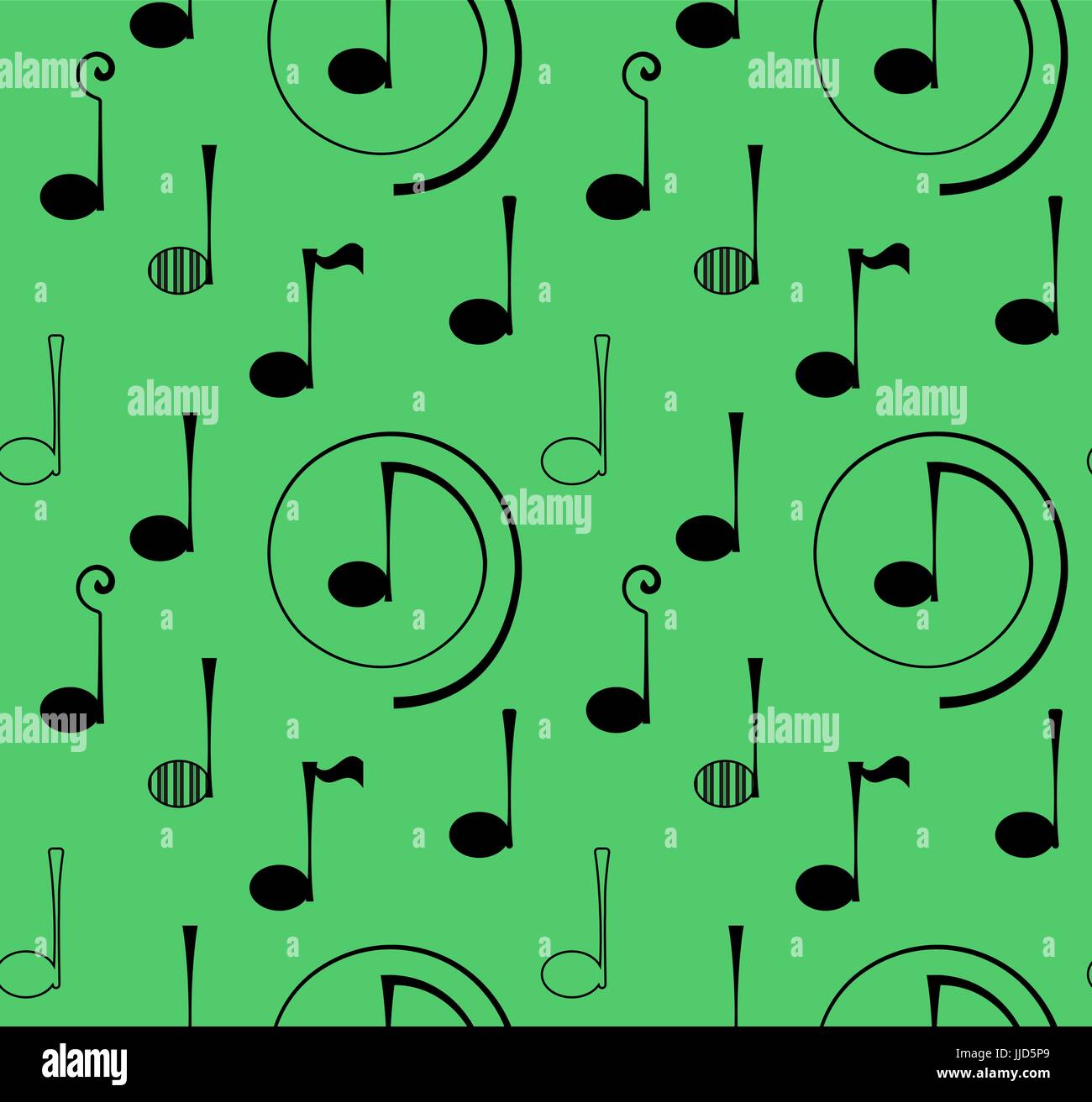 Music notes seamless wallpaper Stock Vector Images - Alamy