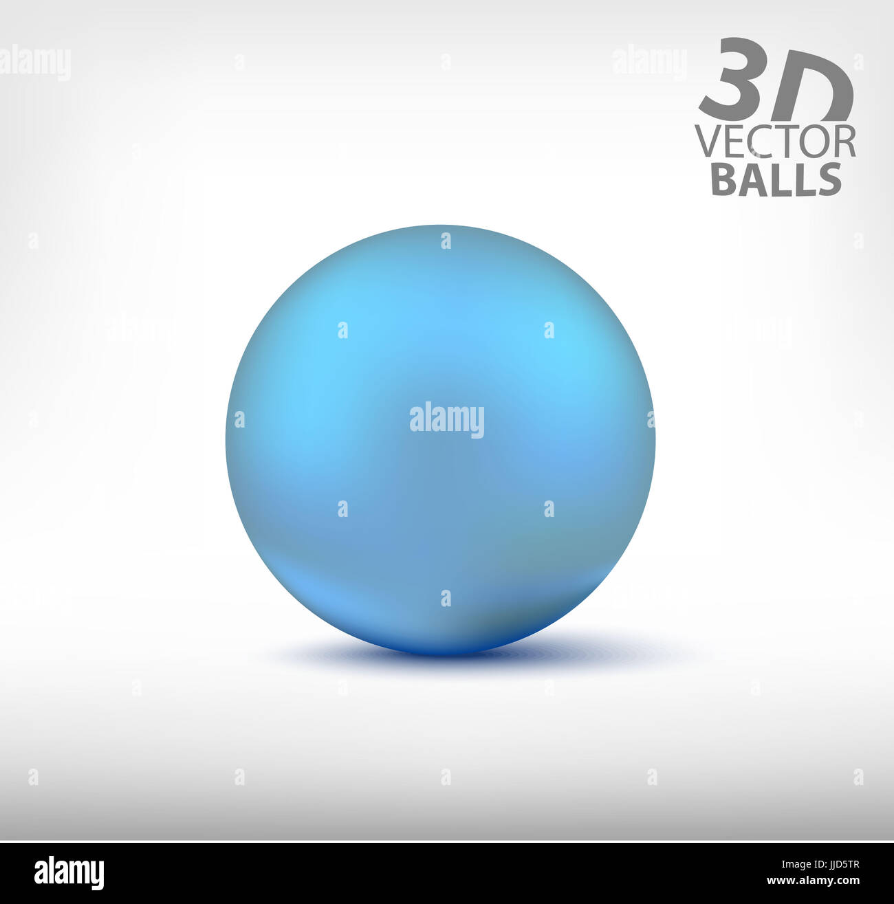 blue realistic sphere single. 3D vector balls Stock Photo - Alamy