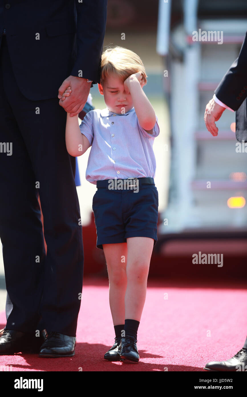 Prince George arriving at Berlin Airport in Germany Stock Photo - Alamy