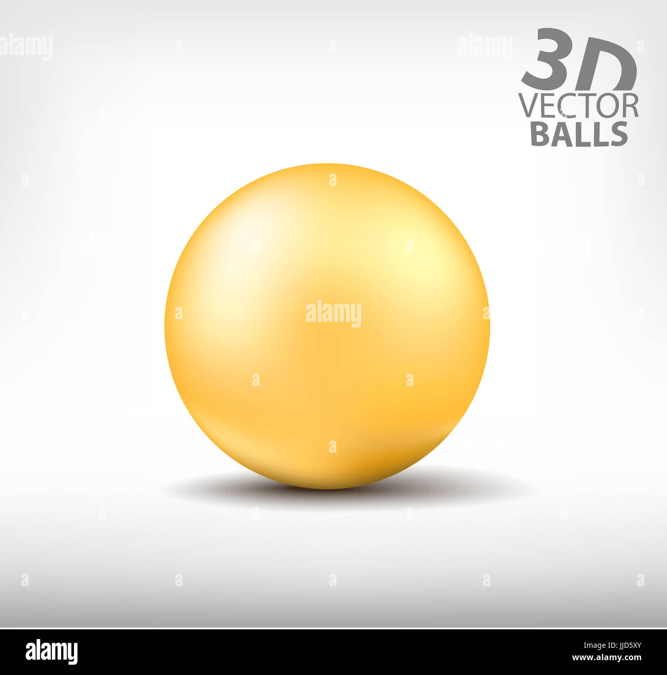 Orange realistic sphere single. 3D vector balls Stock Photo - Alamy