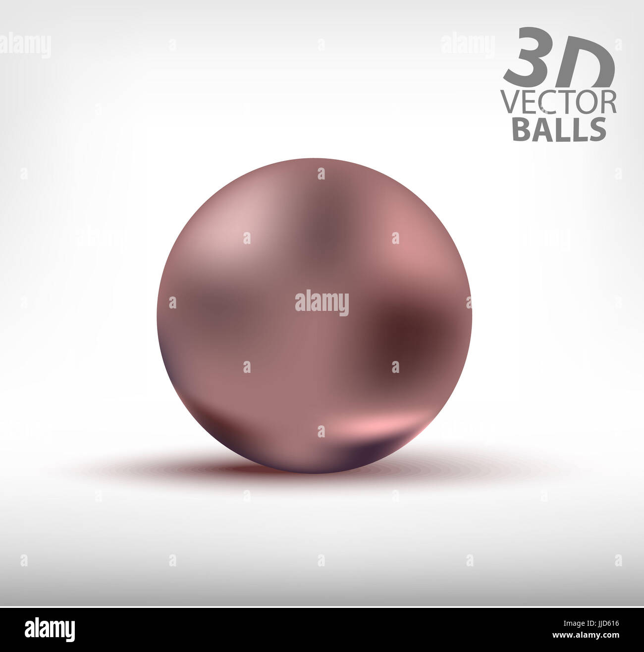 Purple realistic sphere single. 3D vector balls Stock Photo - Alamy