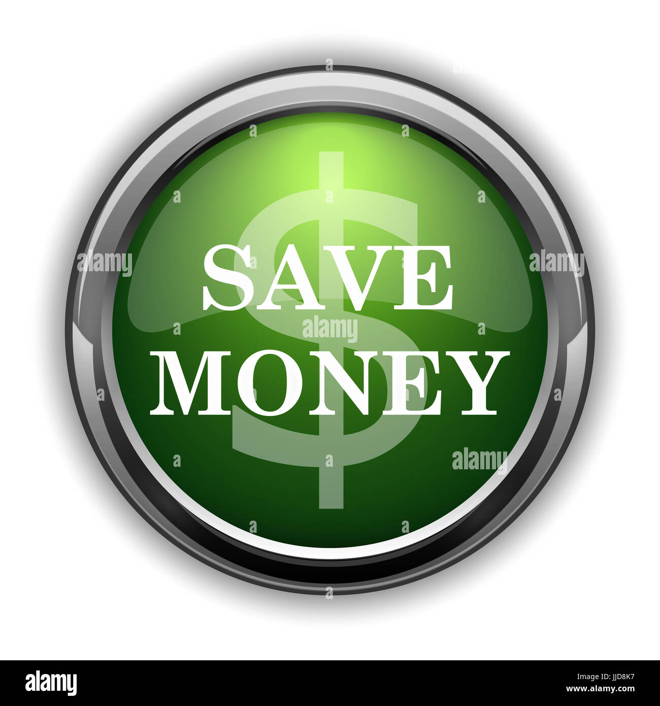 Save money icon. Save money website button on white background Stock ...