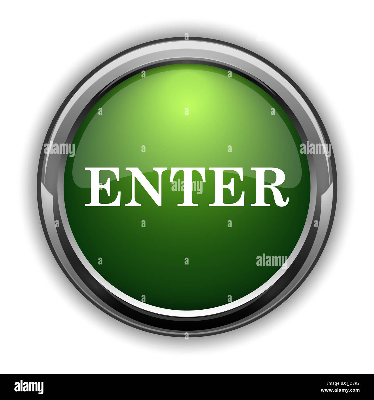 Enter icon. Enter website button on white background Stock Photo - Alamy