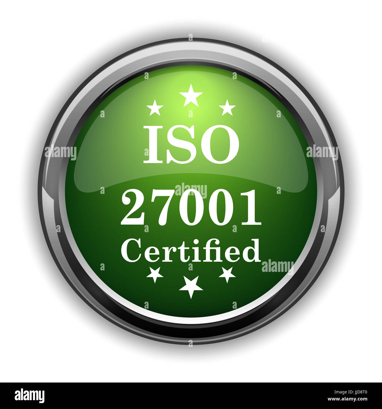 ISO 27001 icon. ISO 27001 website button on white background Stock ...