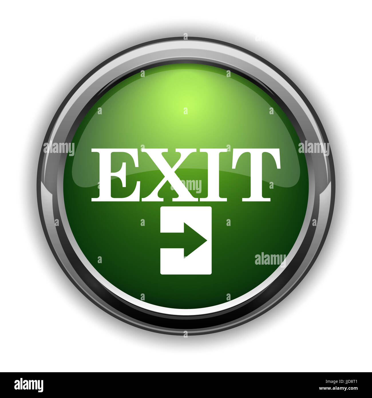 Exit icon. Exit website button on white background Stock Photo - Alamy