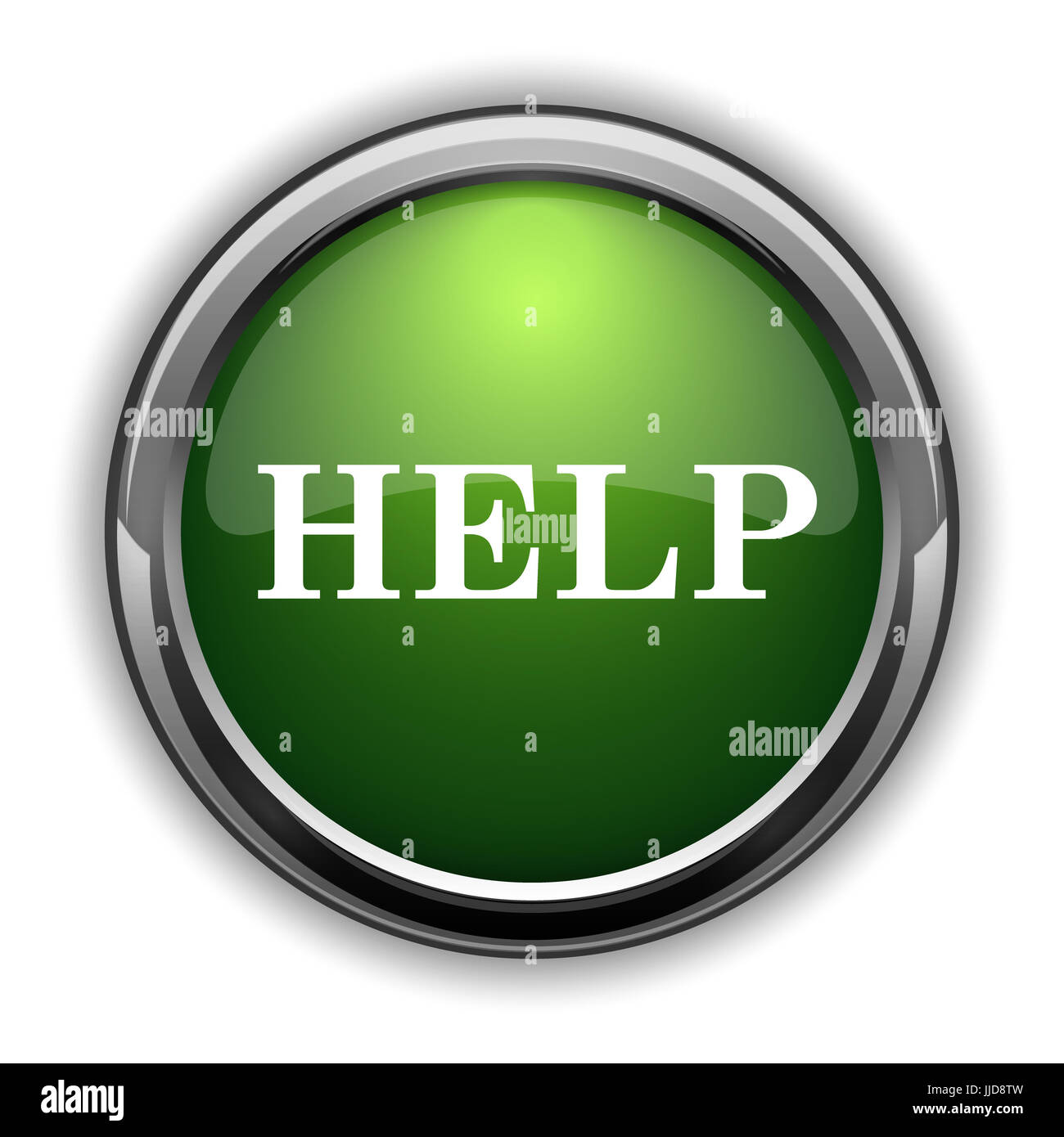 Help icon. Help website button on white background Stock Photo - Alamy