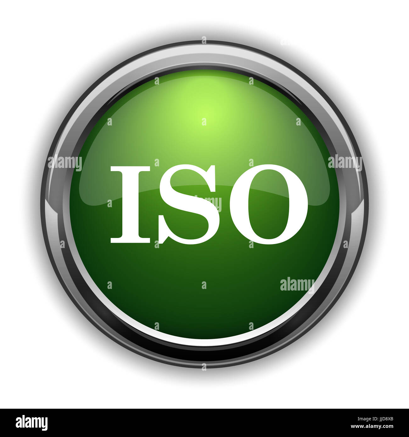 ISO icon. ISO website button on white background Stock Photo - Alamy