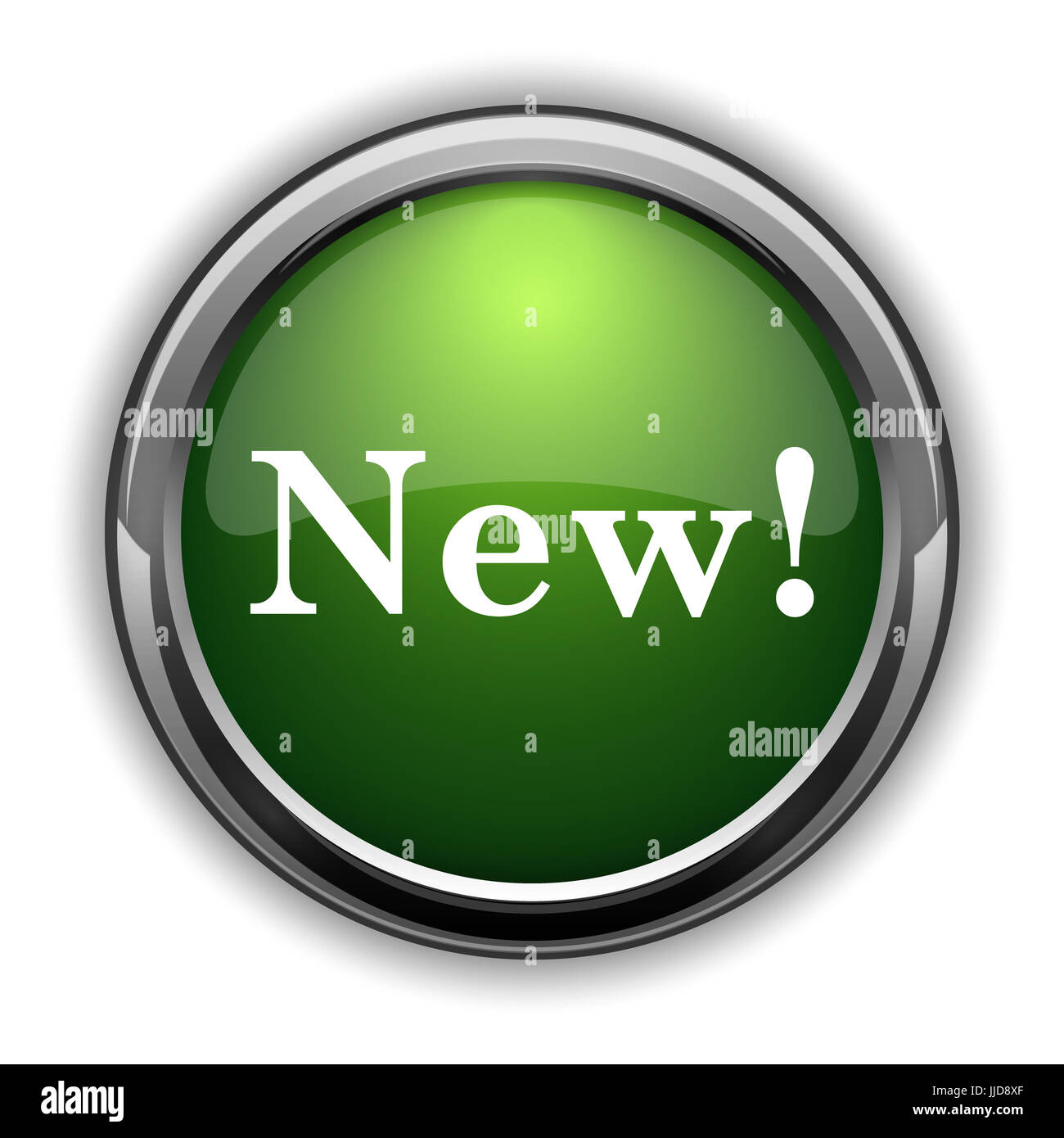 New icon. New website button on white background Stock Photo - Alamy
