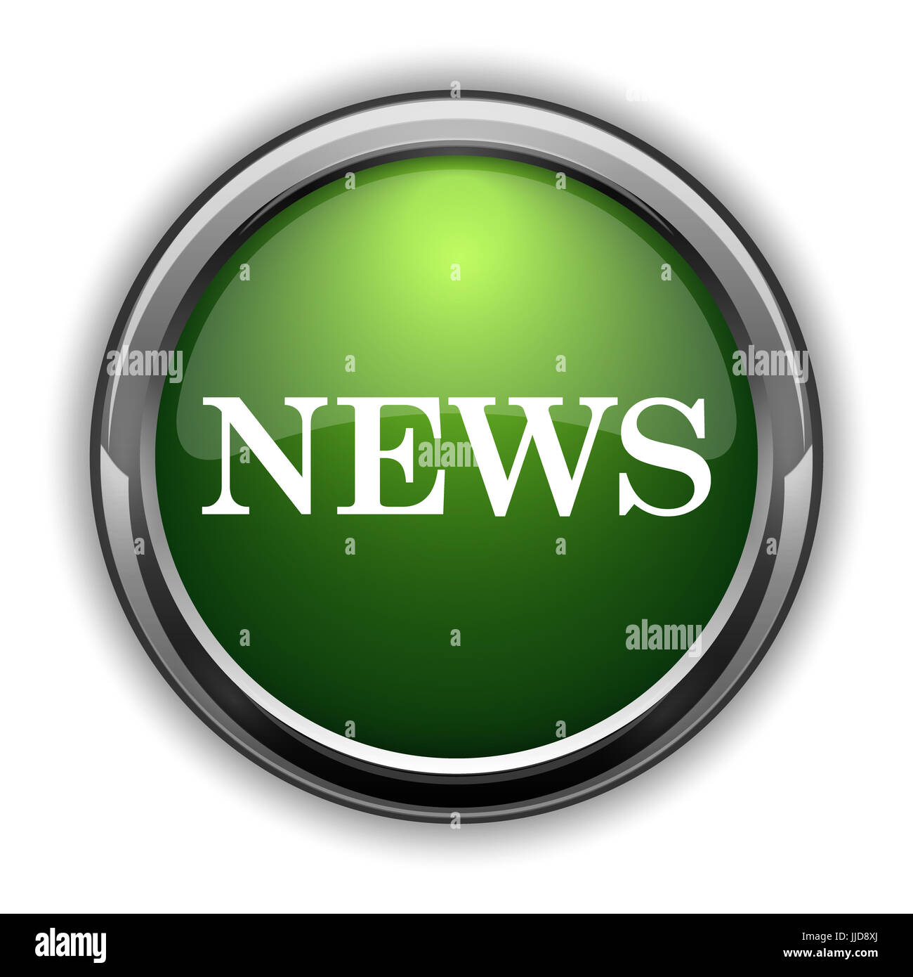 News icon. News website button on white background Stock Photo - Alamy