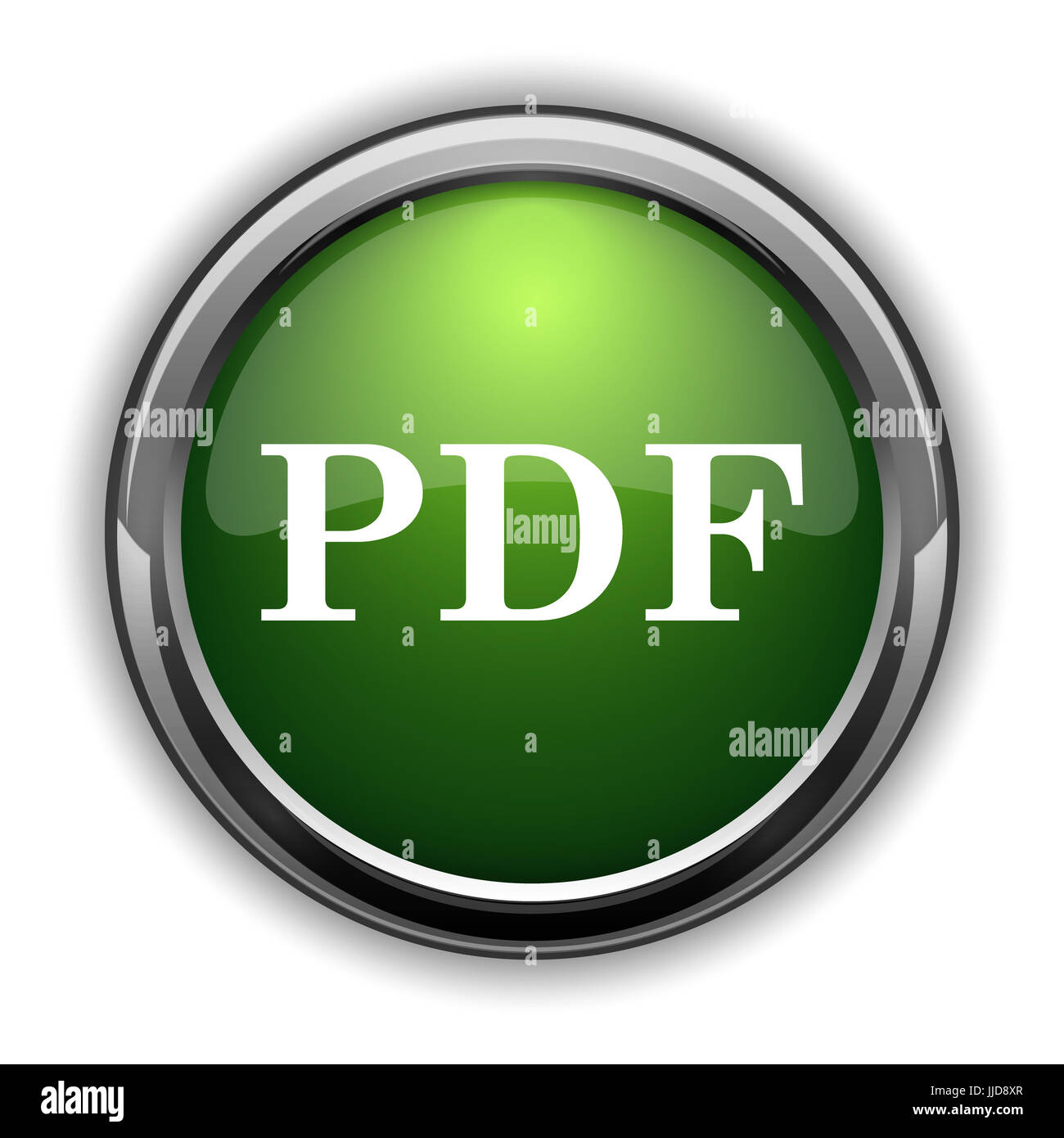 PDF icon. PDF website button on white background Stock Photo - Alamy