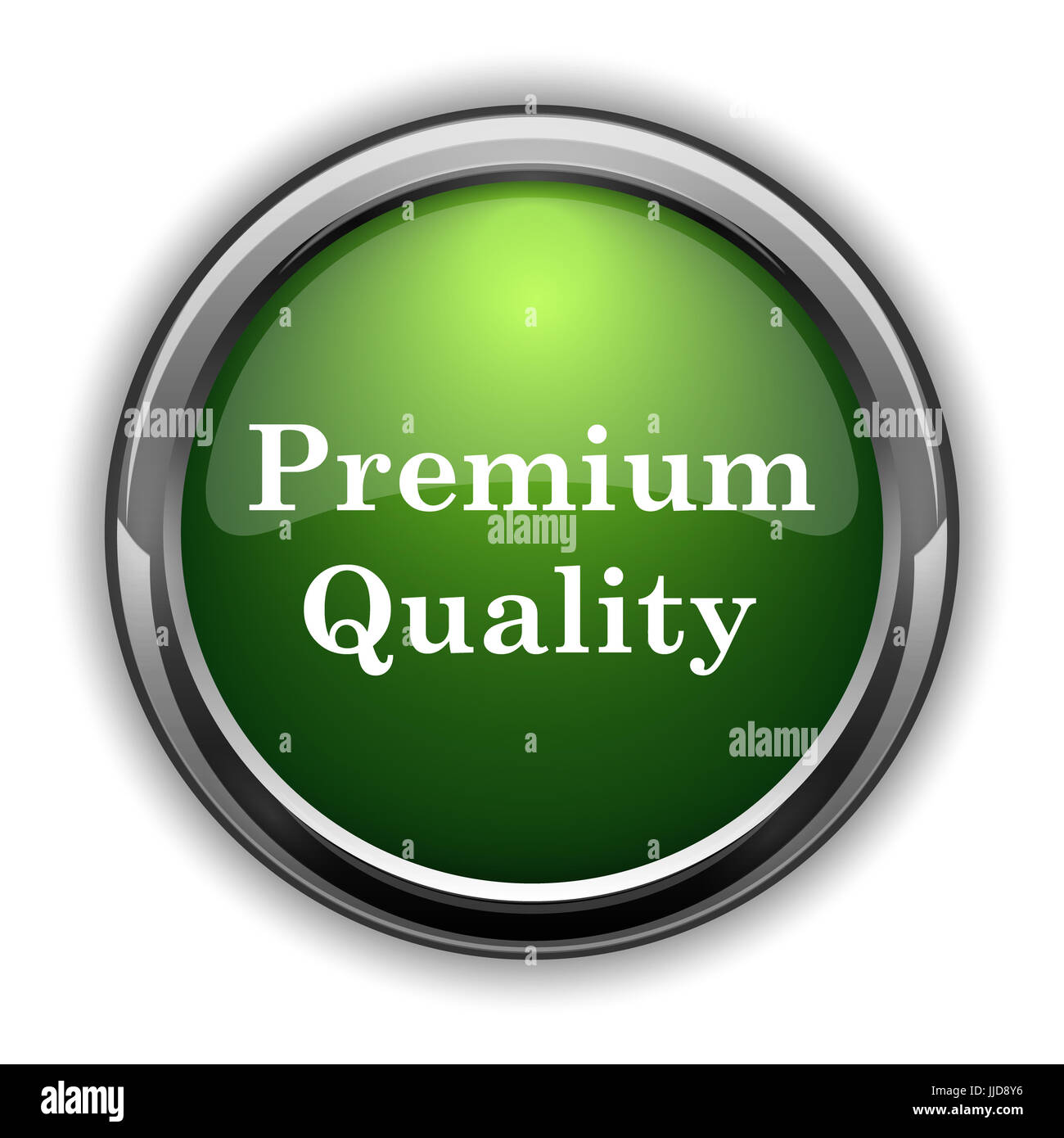 Premium quality icon. Premium quality website button on white ...