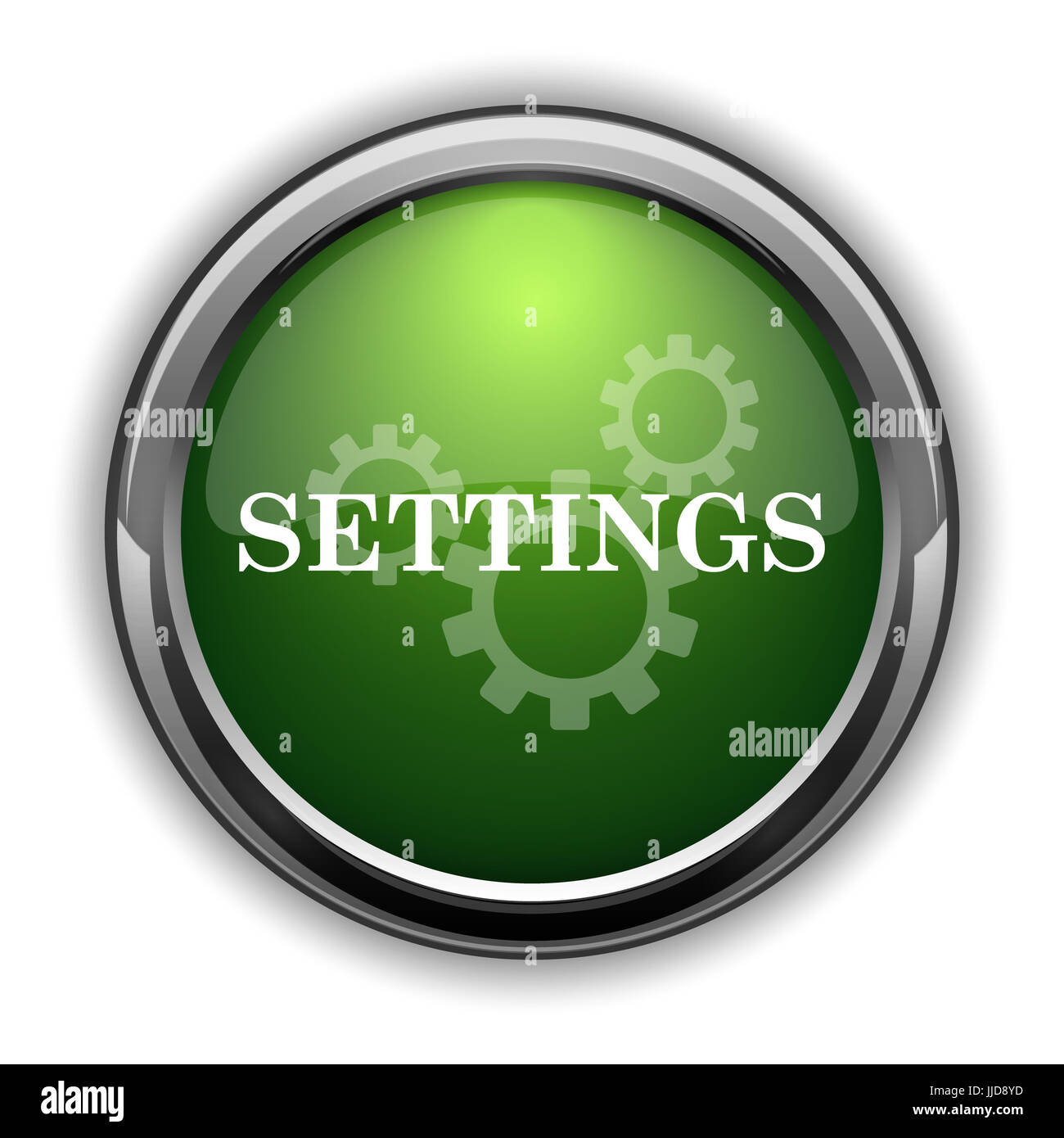 Settings icon. Settings website button on white background Stock Photo ...