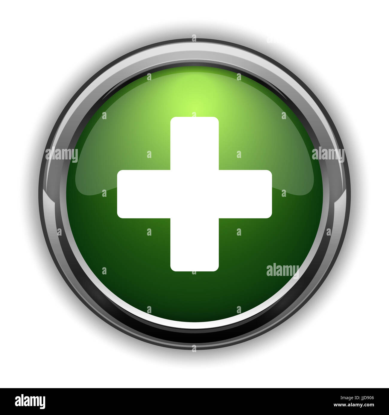 Medical cross icon. Medical cross website button on white background ...