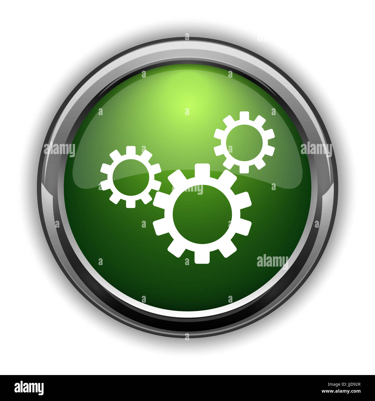 Settings icon. Settings website button on white background Stock Photo ...