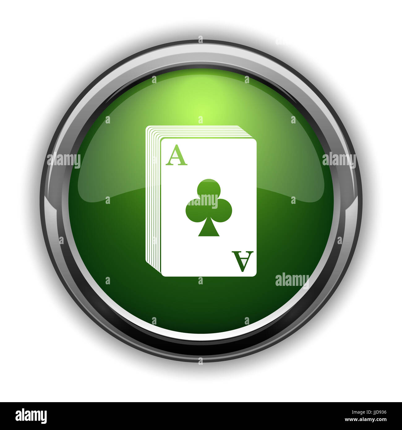 Deck of cards icon. Deck of cards website button on white background ...