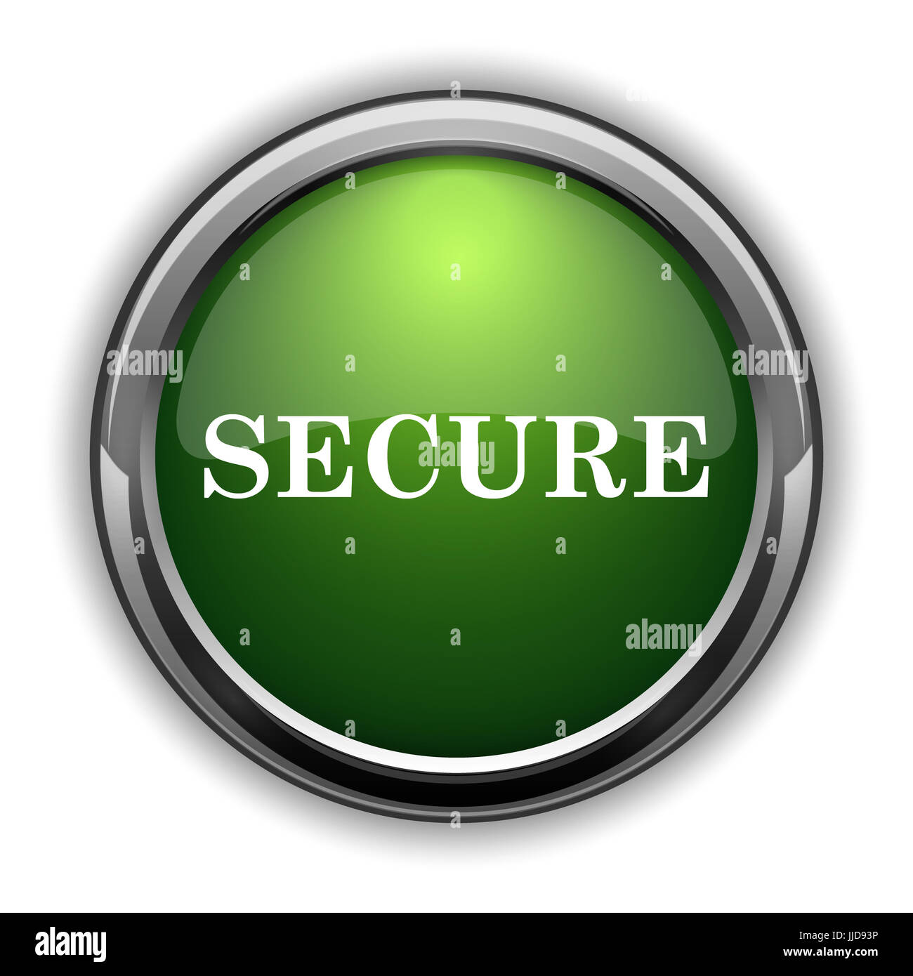 Secure icon. Secure website button on white background Stock Photo - Alamy