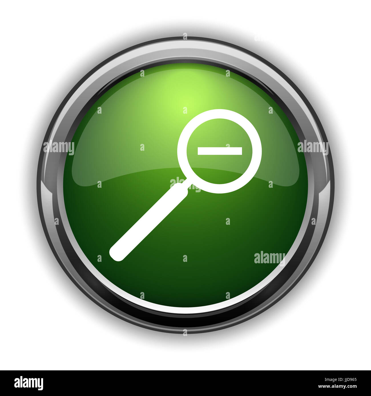 Zoom out icon. Zoom out website button on white background Stock Photo ...