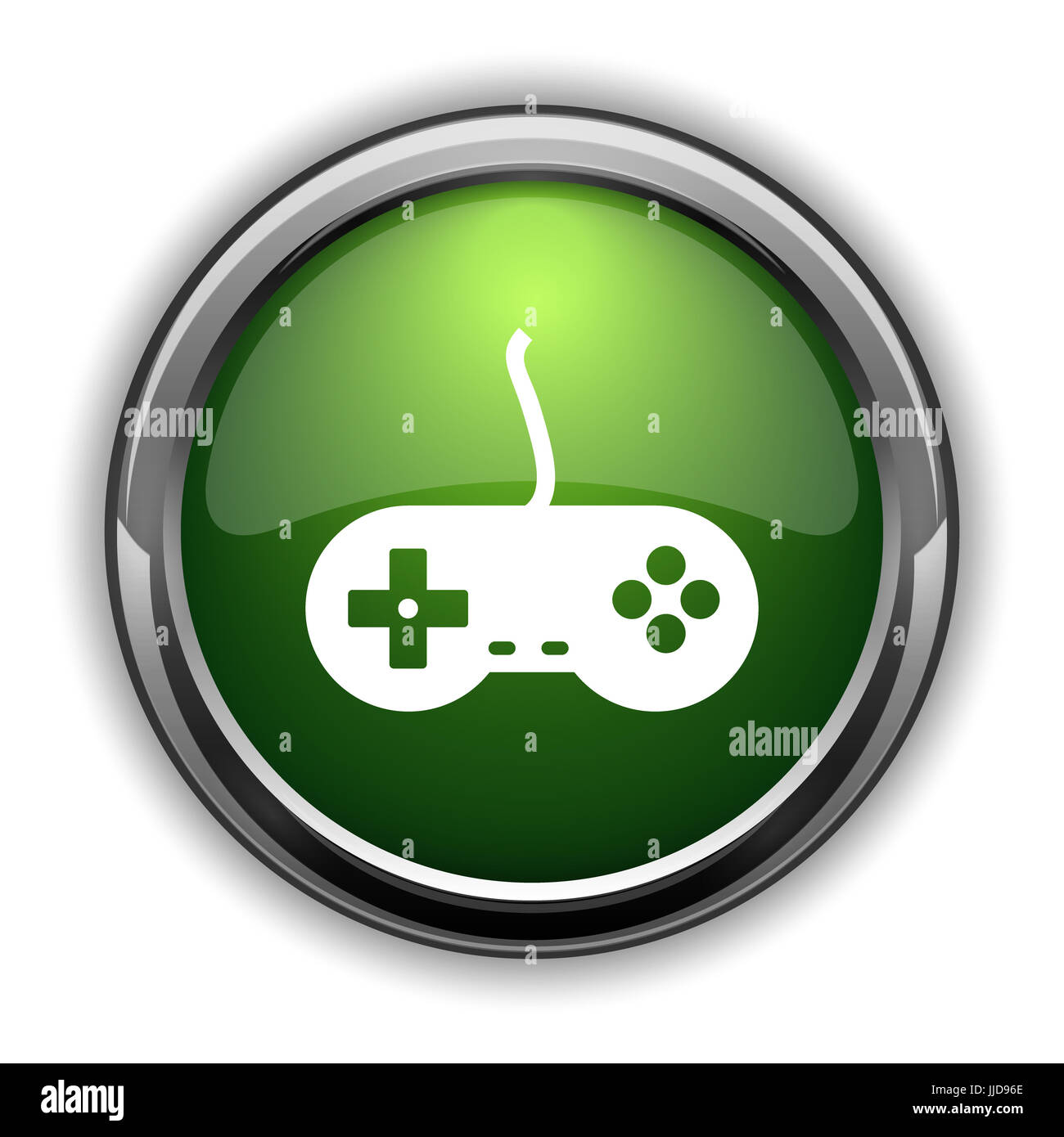 Gamepad icon. Gamepad website button on white background Stock Photo ...