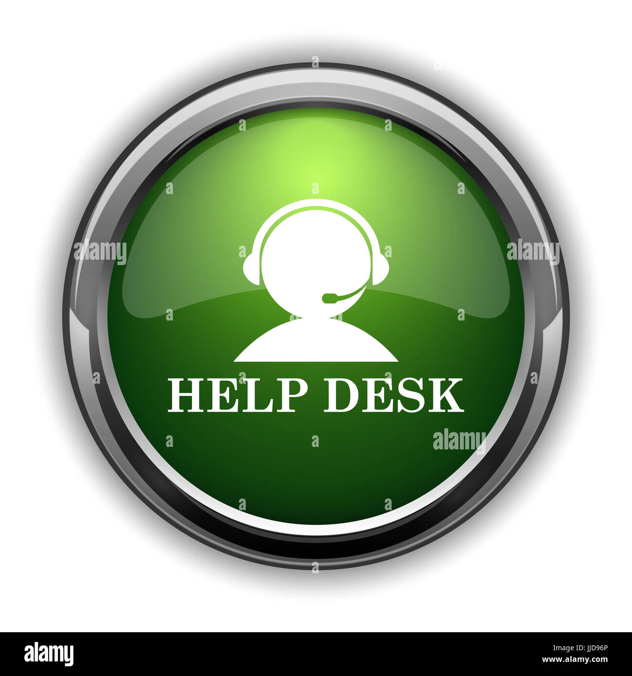 Helpdesk icon. Helpdesk website button on white background Stock Photo ...