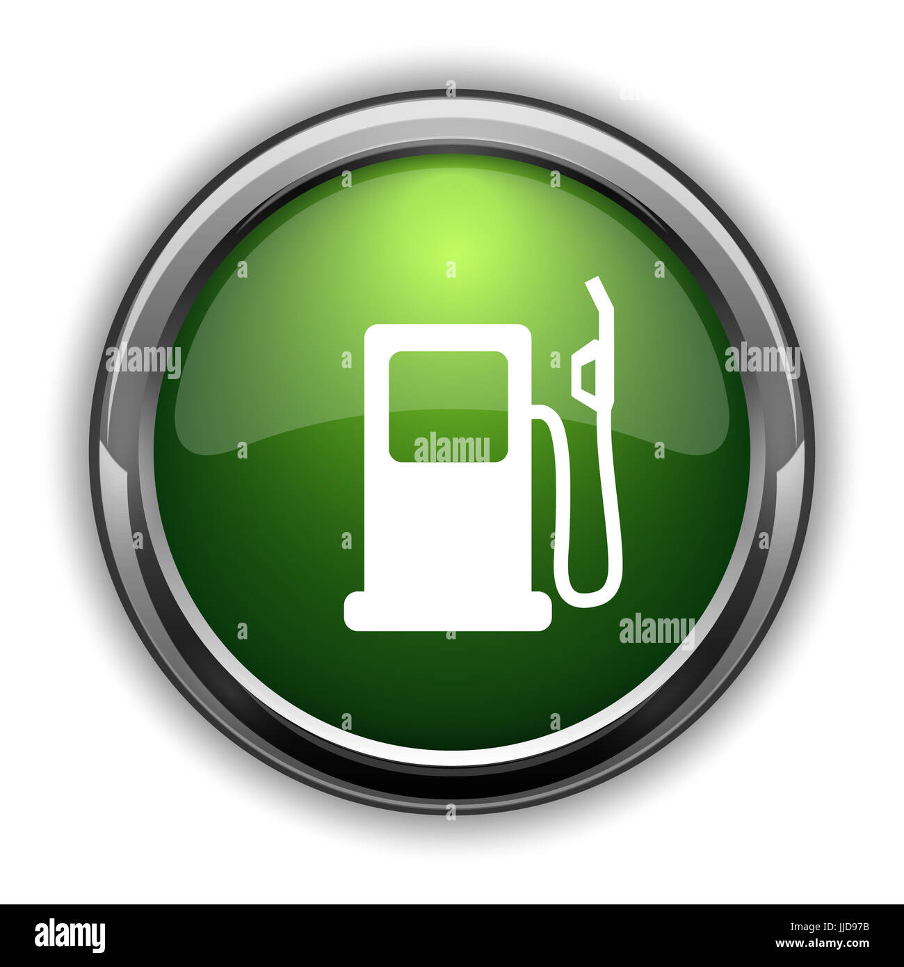Gas pump icon. Gas pump website button on white background Stock Photo ...