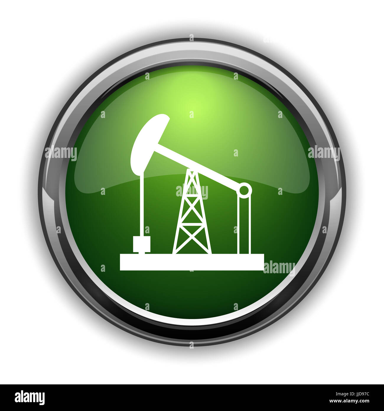 Oil pump icon. Oil pump website button on white background Stock Photo ...