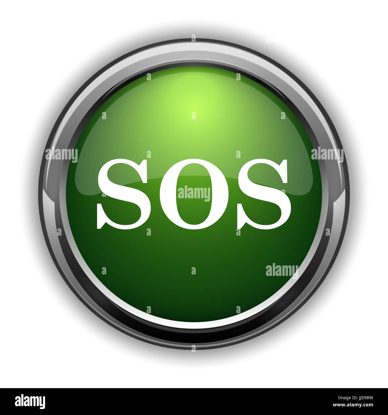 SOS icon. SOS website button on white background Stock Photo - Alamy