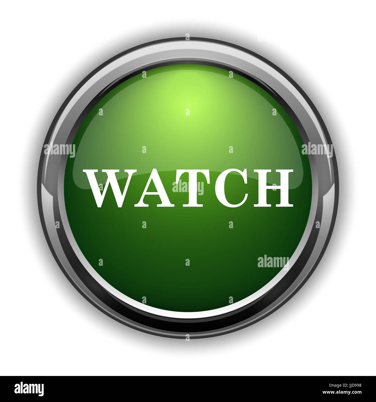 Watch icon. Watch website button on white background Stock Photo - Alamy