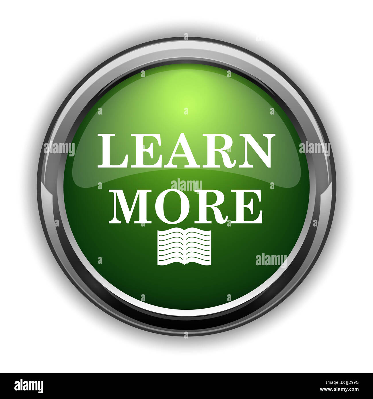 Learn more icon. Learn more website button on white background Stock ...